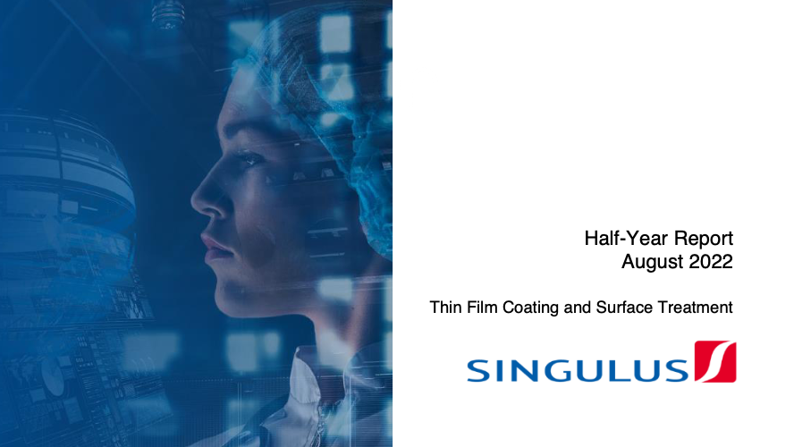 Company Presentation - SINGULUS TECHNOLOGIES AG